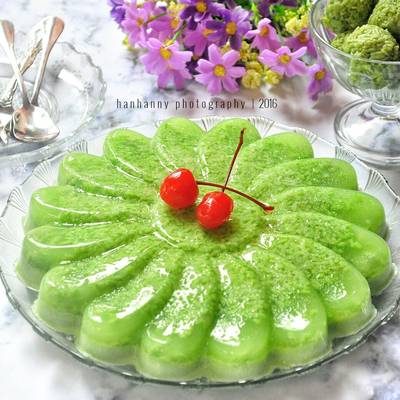 Resep Puding Tape Ketan Hijau oleh hanhanny - Cookpad