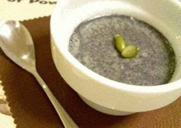 Healthy Black Sesame Soy Milk Pudding Recipe By Cookpadjapan Cookpad