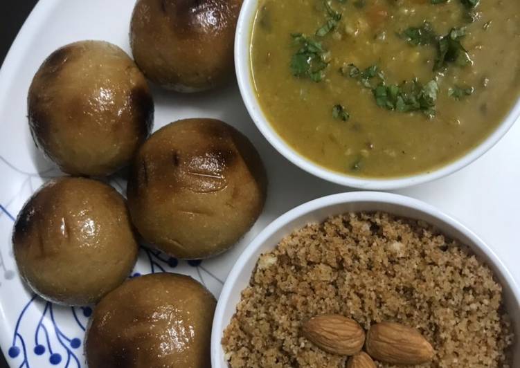 Daal Baati Churma Recipe by Shiksha Swami - Cookpad India