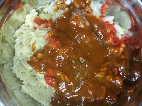 curry noodle slaai