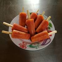 Paletas (bolis) de rompope Receta de Anahí - Cookpad