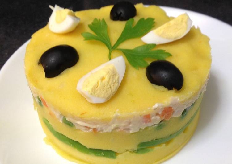 Causa rellena de pollo Receta de Krisoles - Cookpad