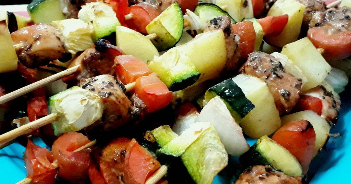Brochetas de verduras - 380 recetas caseras - Cookpad