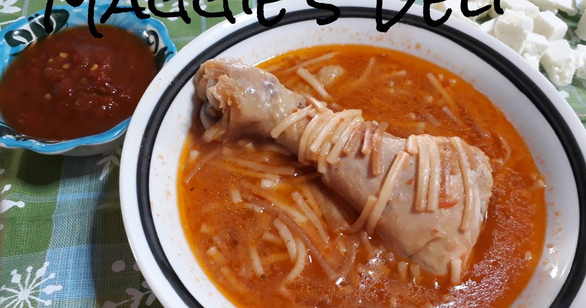 Sopa de fideo con pollo Receta de Maggie - Cookpad Sopa de fideo con pollo Receta de Maggie - Cookpad
