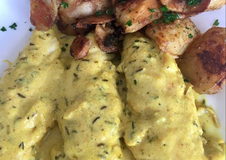 Solomillo de pollo con salsa de queso, soja y toque de curry #ligera ...