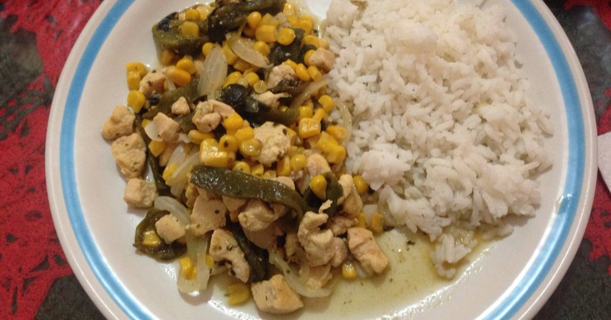 Pollo con chile poblano - 64 recetas caseras - Cookpad