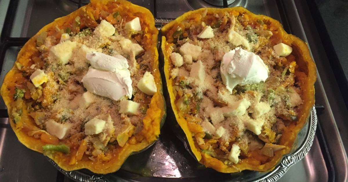 Zapallo relleno con verduras - 338 recetas caseras - Cookpad