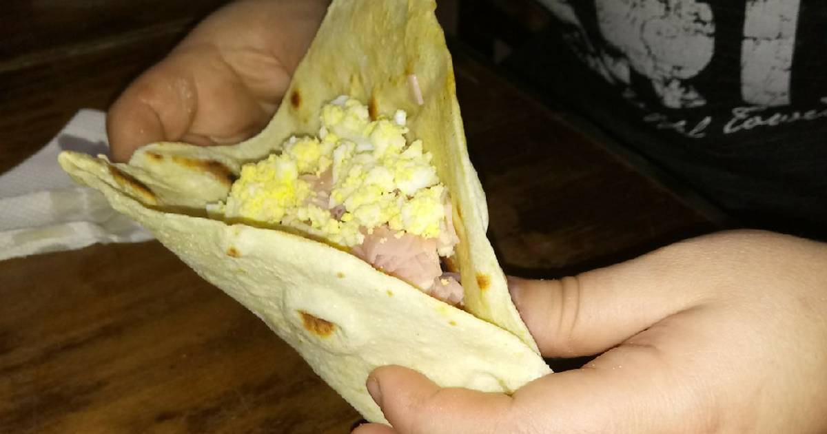 Tacos jamon - 12 recetas caseras - Cookpad