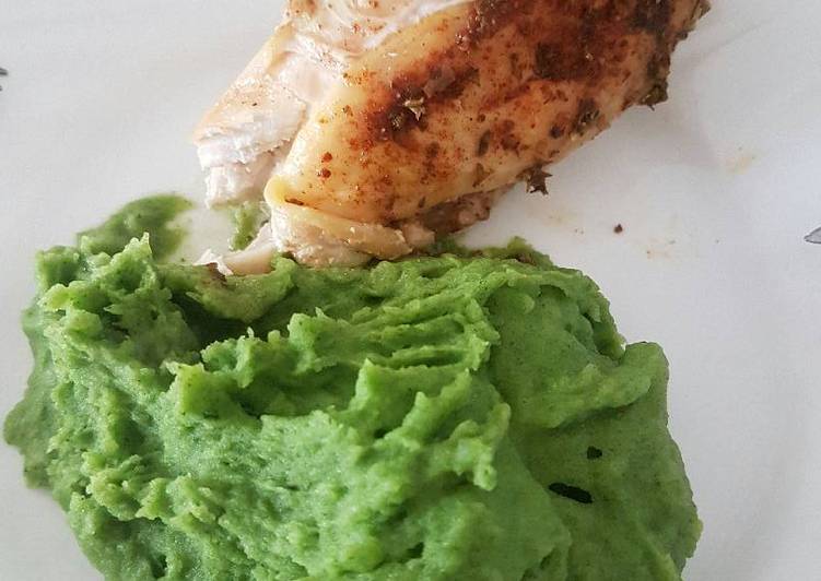 Pollo asado con puré de espinaca Receta de Hugo Cook - Cookpad