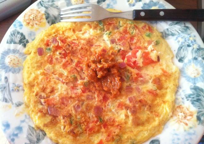 Omelette a la Mexicana Receta de Maritza ML - Cookpad