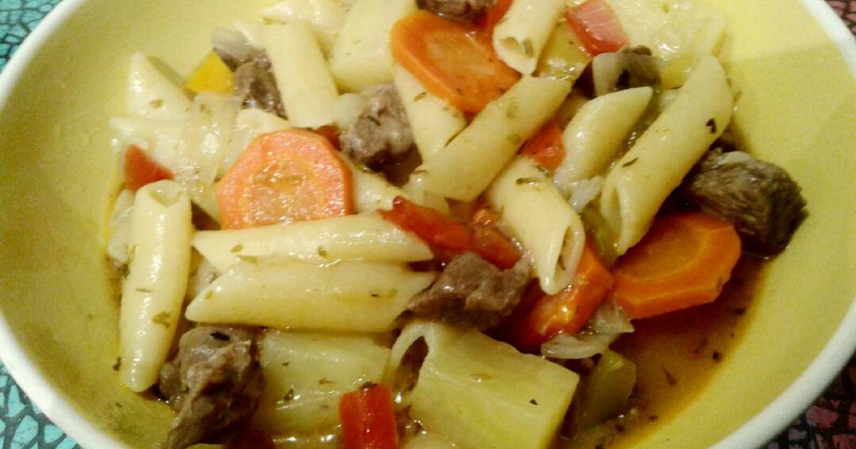 Guiso de fideos con carne - 1.561 recetas caseras - Cookpad
