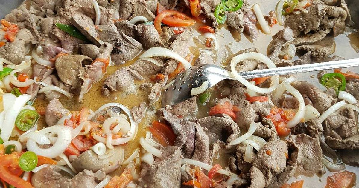 Higado a la mexicana - 39 recetas caseras - Cookpad