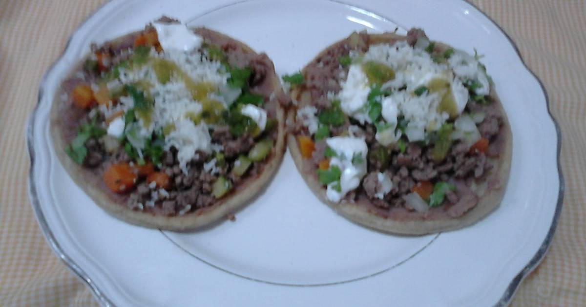 receta de sopes de picadillo