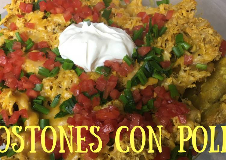 Pinchos De Pollo Con Tostones