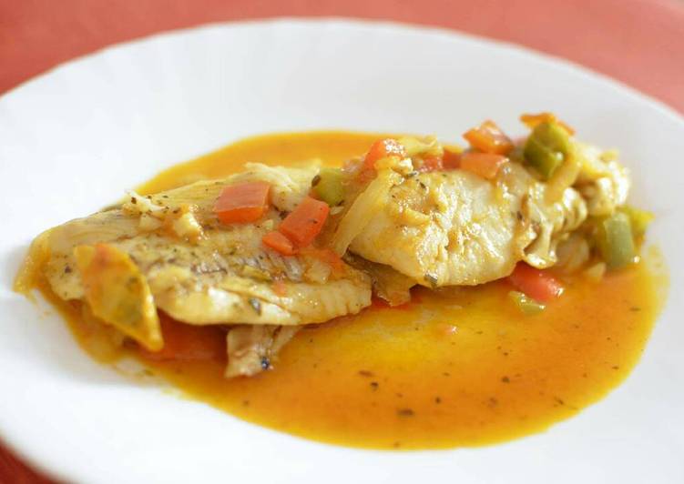 Pescado encebollado Receta de Samuel - Cookpad