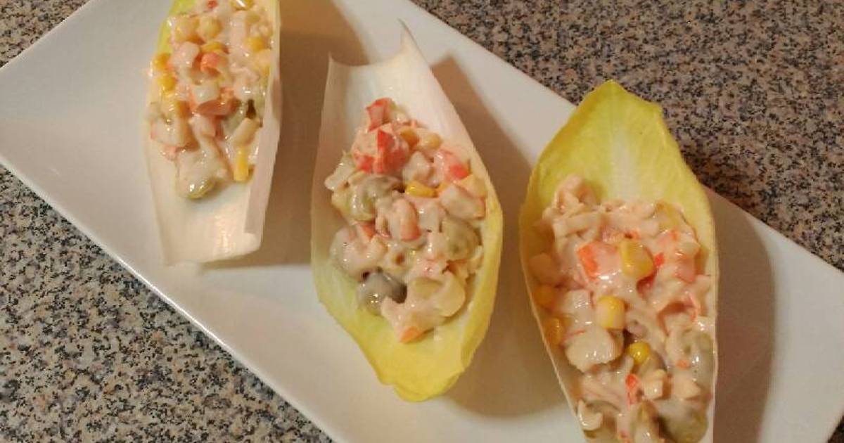 Ensalada de marisco con salsa rosa - 48 recetas caseras - Cookpad