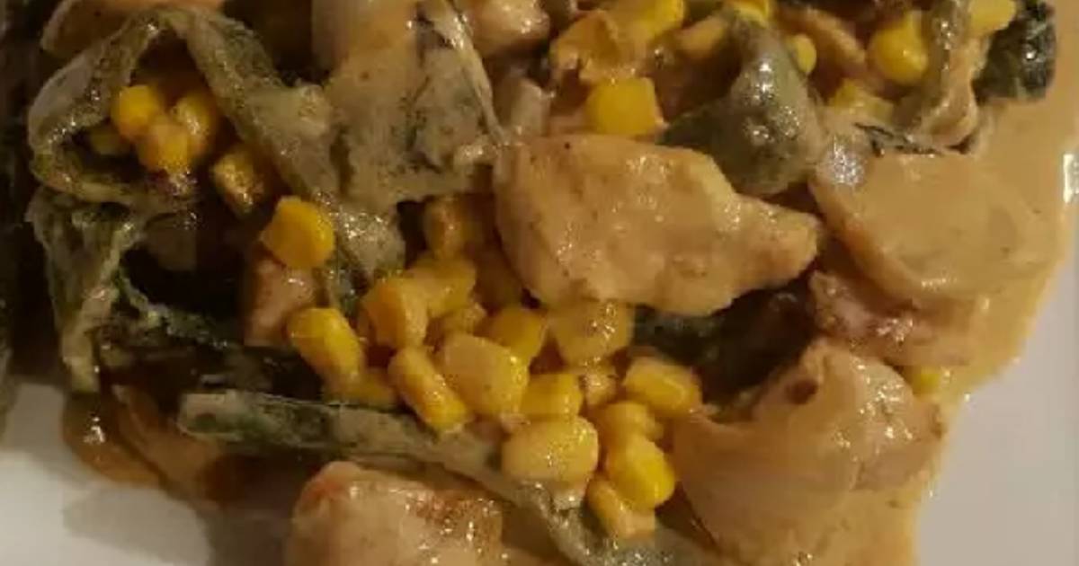 Pollo con rajas y crema - 26 recetas caseras - Cookpad