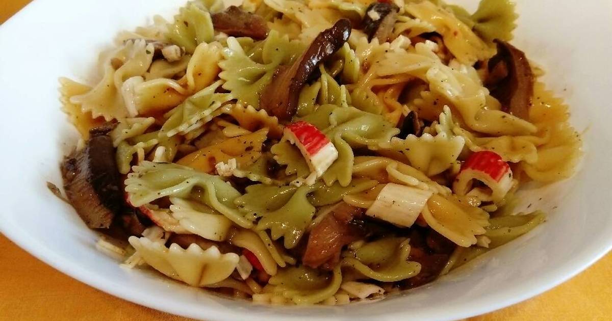 Pasta con palito de cangrejo - 156 recetas caseras - Cookpad