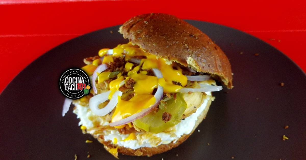 Pan integral de pollo y huevo - 43 recetas caseras - Cookpad