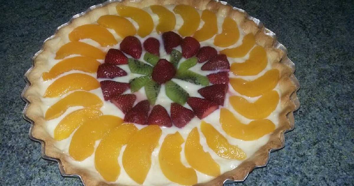 Torta con crema pastelera - 152 recetas caseras - Cookpad