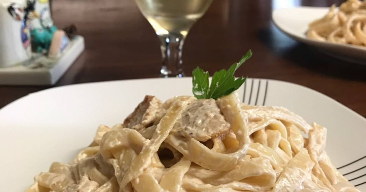 Fetuccini a la crema - 44 recetas caseras - Cookpad