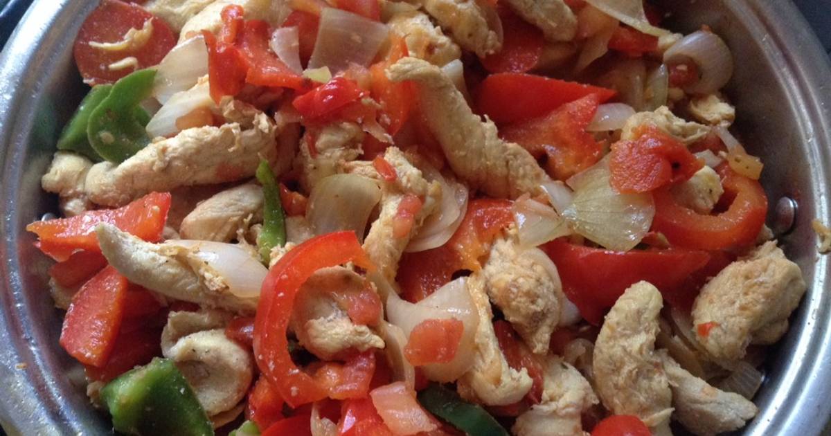 Fajitas de pollo - 147 recetas caseras - Cookpad