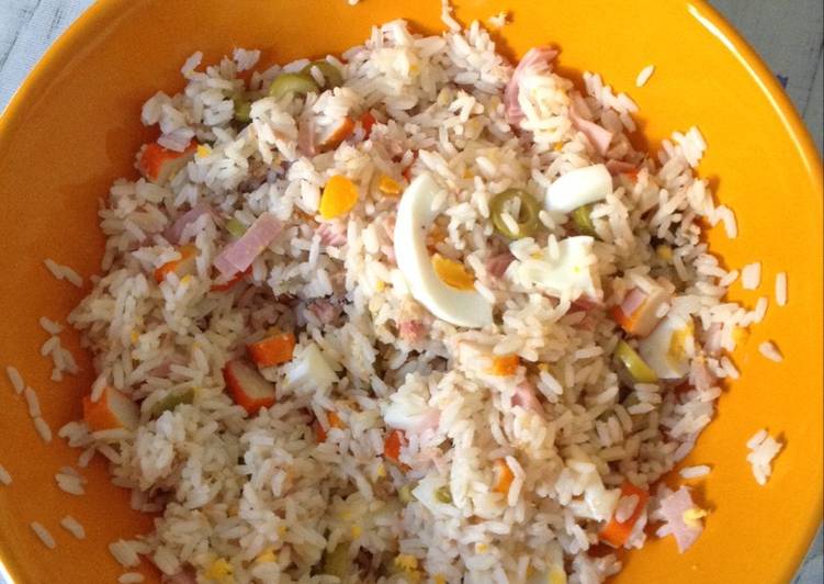 Ensalada de arroz Receta de Ainara Roca - Cookpad