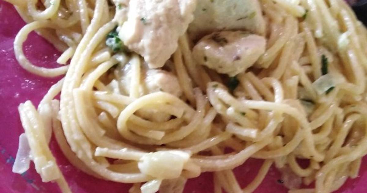 Fideos con crema - 984 recetas caseras - Cookpad