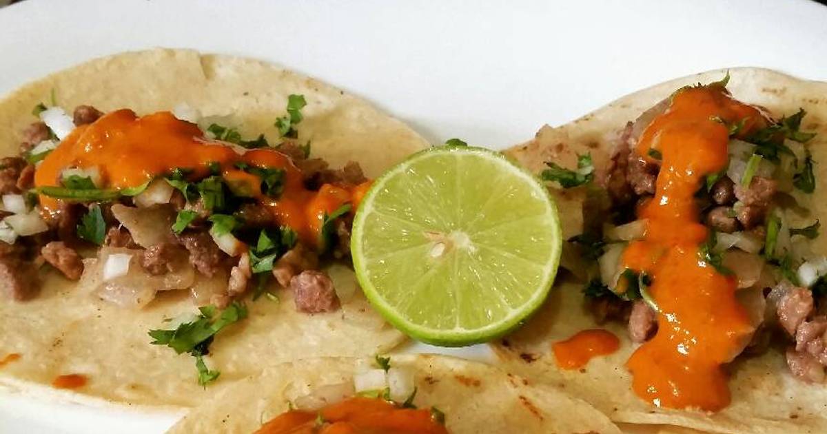 Taco de bistec - 38 recetas caseras - Cookpad
