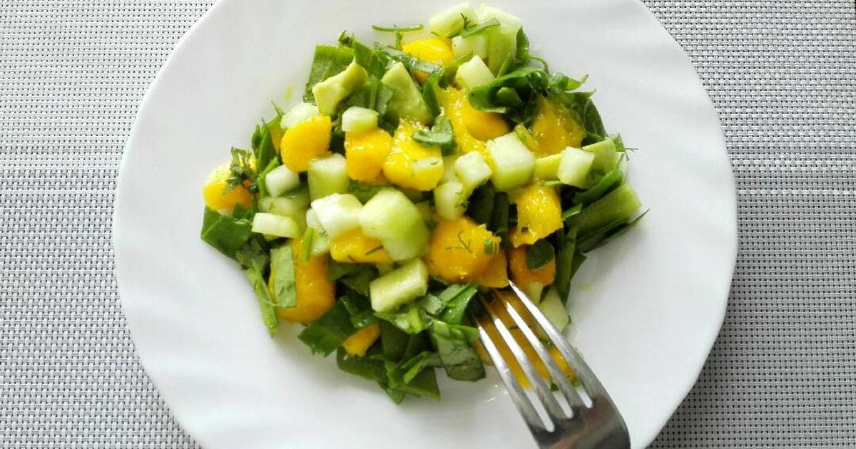 Ensalada de mango y espinaca - 22 recetas caseras - Cookpad