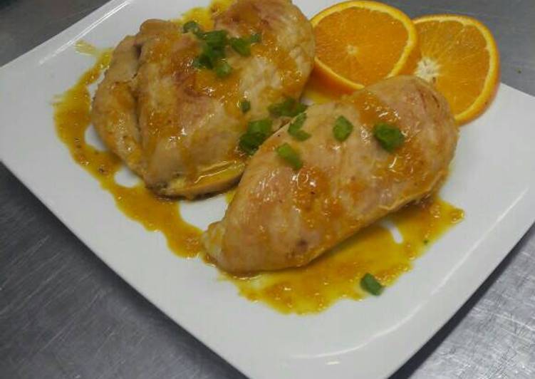Suprema de pollo a la naranja Receta de Marianela - Cookpad