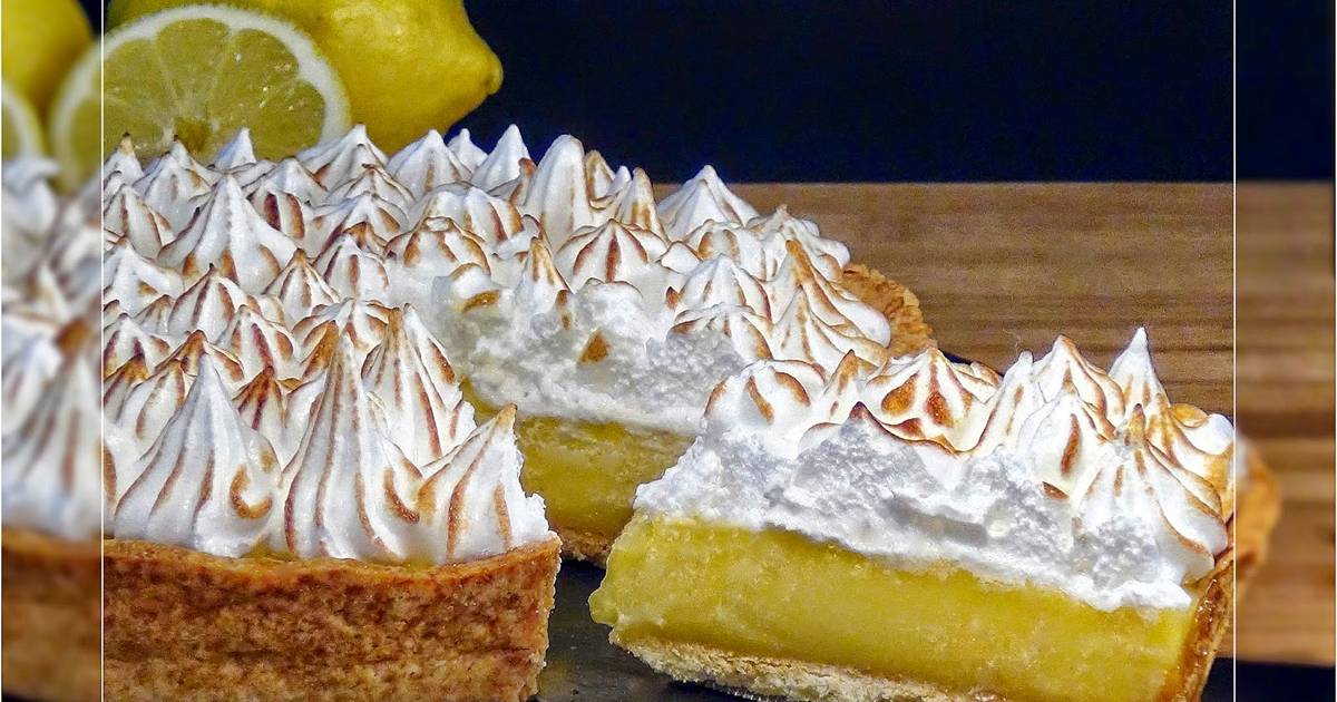 Tarta de crema de limón con merengue o Lemon Pie Receta de ...