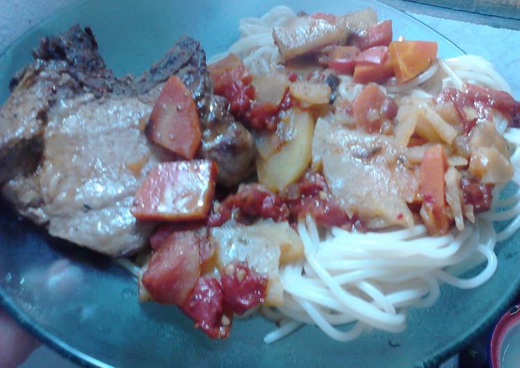 Bifes de cerdo a la criolla Receta de EveMari - Cookpad