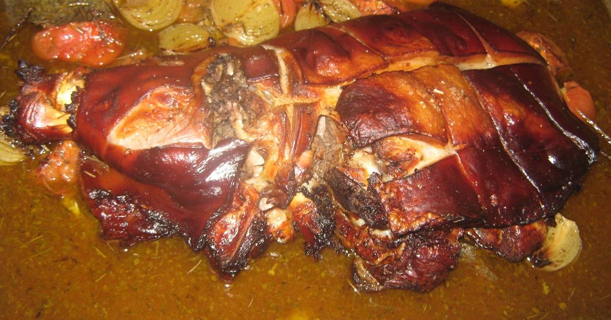 pierna de cerdo al horno estilo cubano
