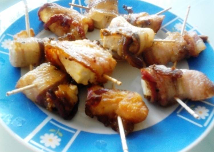 Beicon relleno de halloumi Receta de sin-gluten - Cookpad