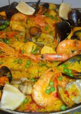 Paella de marisco y pollo - 132 recetas caseras - Cookpad