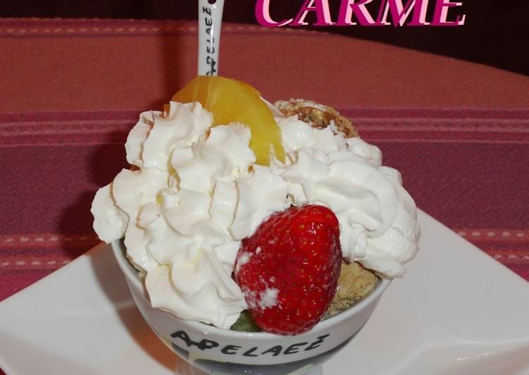 Copa de frutas y helado Receta de carme castillo - Cookpad