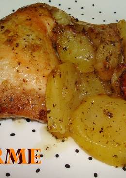 25 recetas de muslos de pollo al horno con patatas fáciles, deliciosas ...