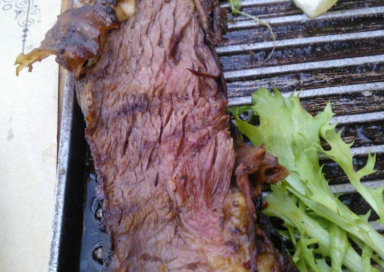 Asado a la cruz de vacio de vaca Receta de Mario H. Davi - Cookpad