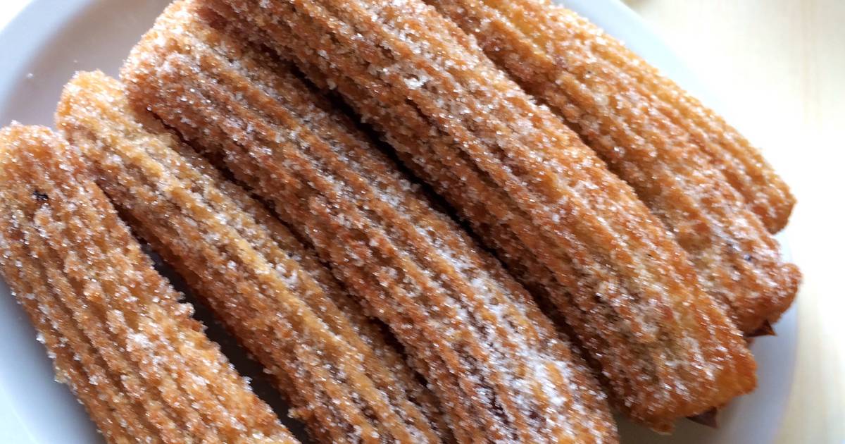 Churros rellenos Receta de Pirulina - Cookpad