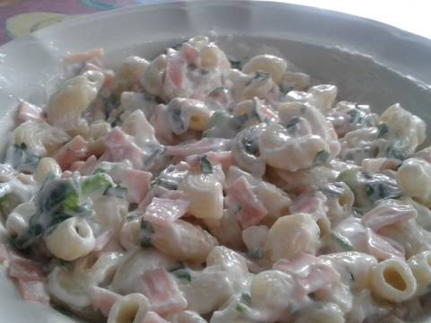 Sopa de codito con jamón, perejil y crema Receta de Zoyla Enojona 😎🍴 - Cookpad