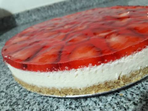 Cheesecake de frutilla Receta de Cecilia - Cookpad