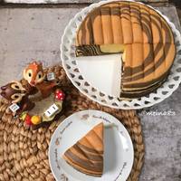 Resep Ogura Cake Zebra with Coconut Milk oleh Tintin Rayner - Cookpad