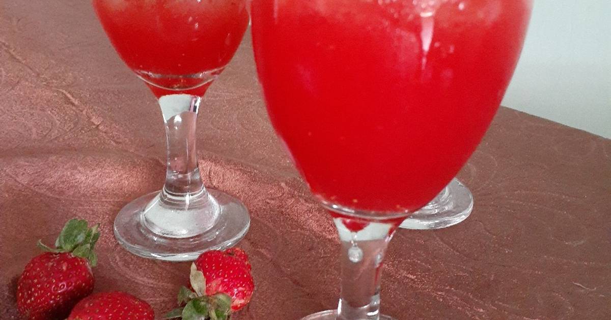 474 resep strawberry juice jus stroberi enak dan sederhana - Cookpad