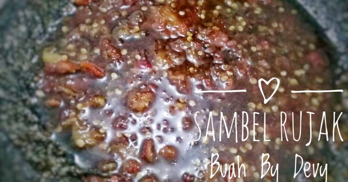 25 resep sambal rujak buah enak dan sederhana - Cookpad