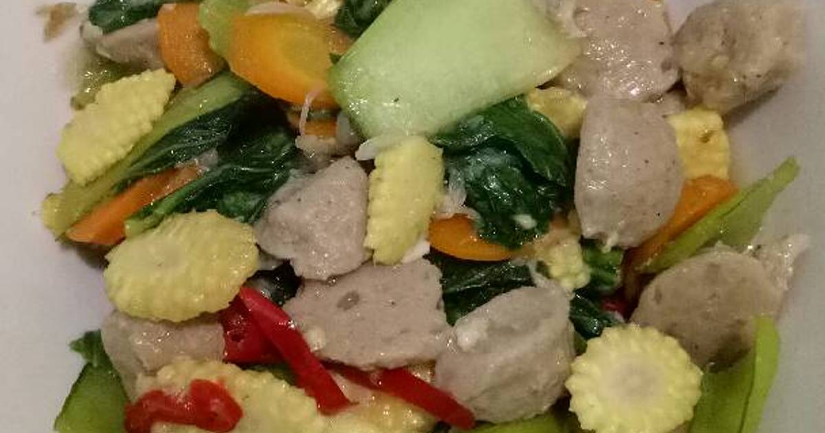 6 resep cah pakcoy putren dan baso enak dan sederhana - Cookpad