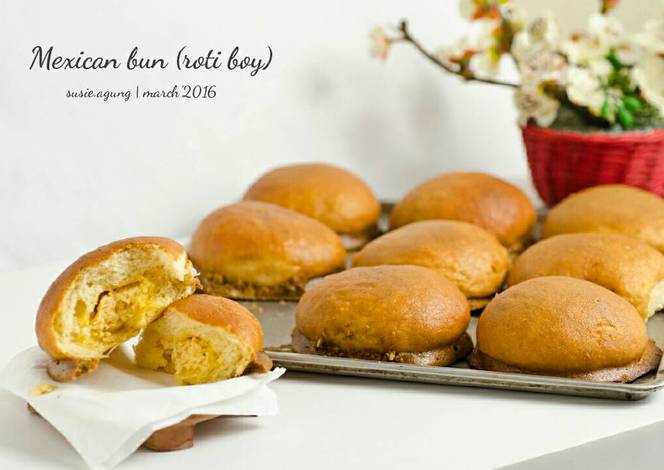 Resep Mexican bun (roti boy) oleh Susi Agung - Cookpad