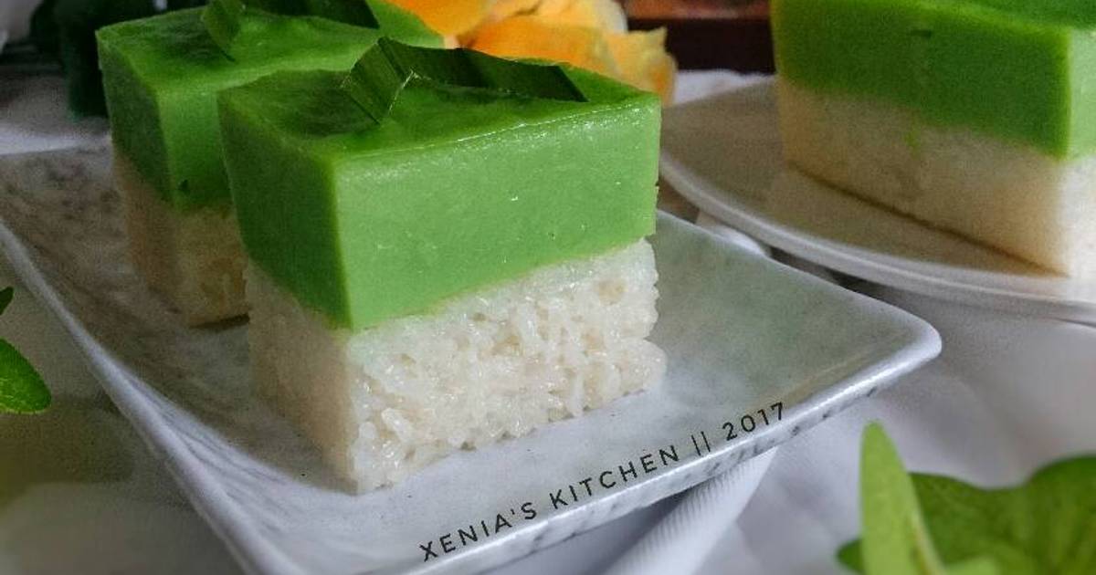 Resep Ketan Srikaya/ Kuih Serimuka/Kue Sarawak oleh Xenia Kitchen's ...