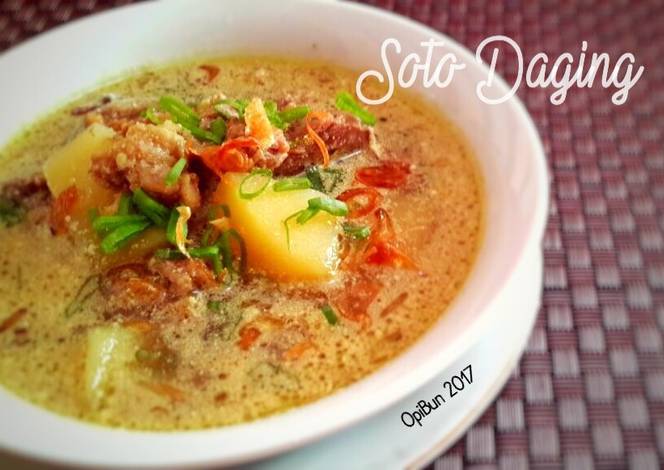 Resep Soto Daging oleh opi bun - Cookpad