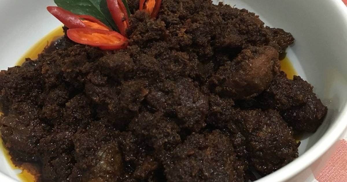 62 resep rendang kambing enak dan sederhana - Cookpad